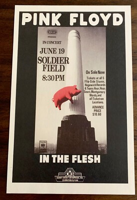 PINK FLOYD Soldier Field Poster In The Flesh | eBay