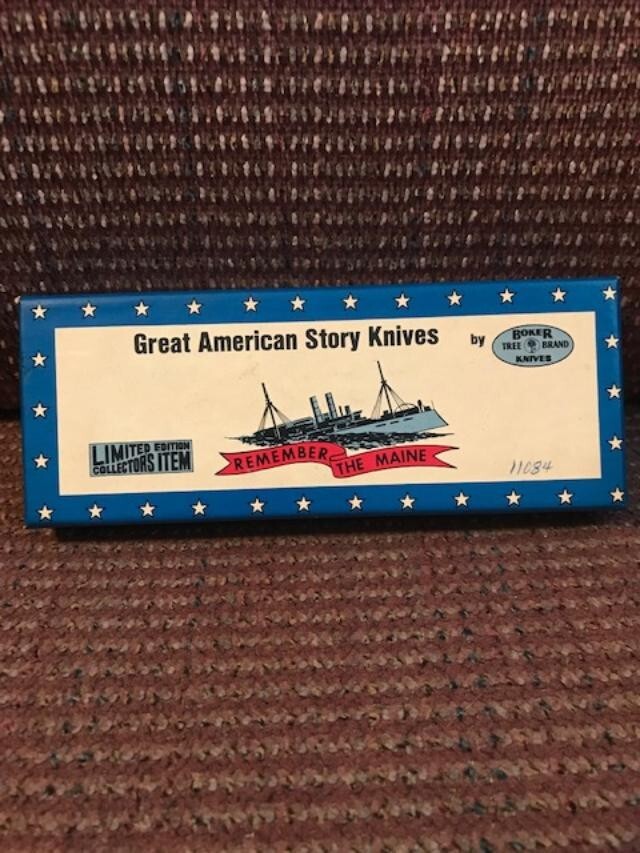 Boker Great American Story Knife 1778 "REMEMBER THE MAINE" NEW IN BOX ...