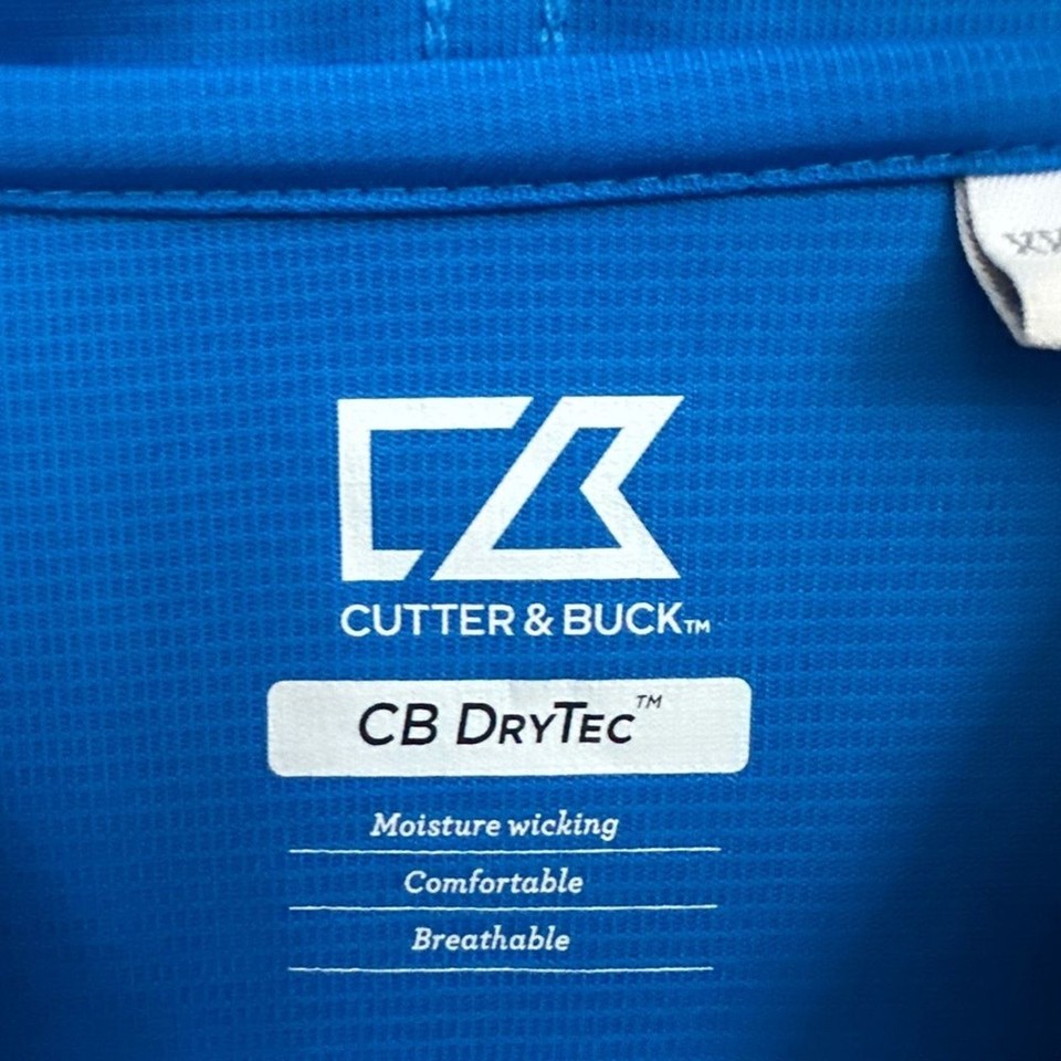 Cutter & Buck Bright Blue Short Sleeve Mens Polo Shirt Size XXL New ...