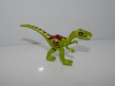 Lego Animal Dino Coelophysis with Dark Red Markings and White Eyes ...