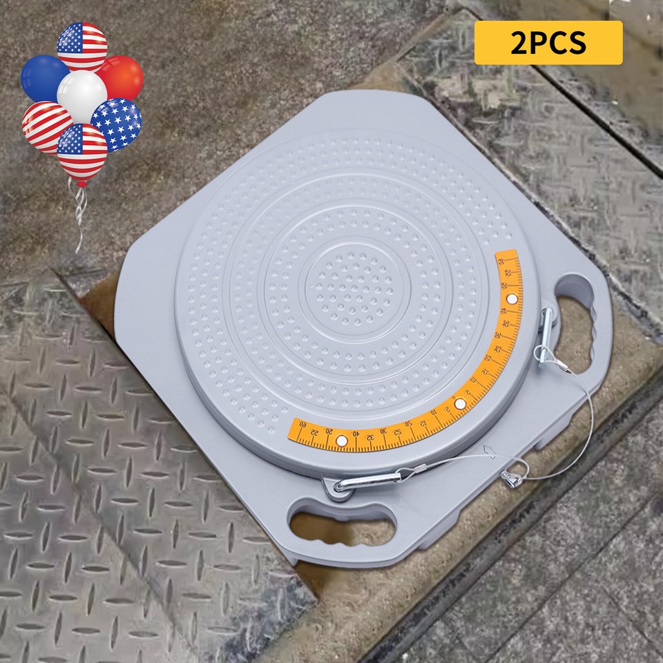 2x Car Wheel Turntable Truck Front End Wheel Alignment Turn Plates Tool ...