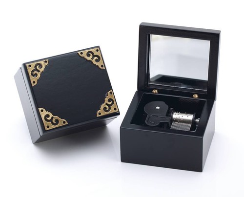 Black Vintage Square Music Box : ♫ MASQUERADE ♫ | eBay