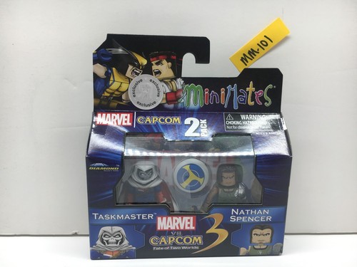 Minimates TASKMASTER & NATHAN SPENCER Marvel vs Capcom 3 Mini Figures ...