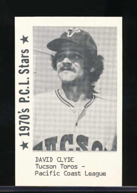 1979 Cramer 1970's P.C.L. Stars David Clyde Tucson Toros super rare ...