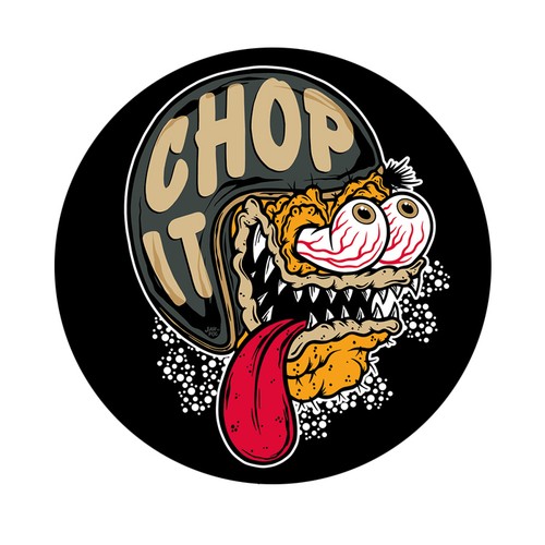 2 Stück Sticker Aufkleber Chop it Monster old School Chopper Hot Rod ...