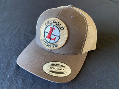 Leupold Sights Vintage Patch Hat - YP Classic Retro Trucker Brown/Khaki ...