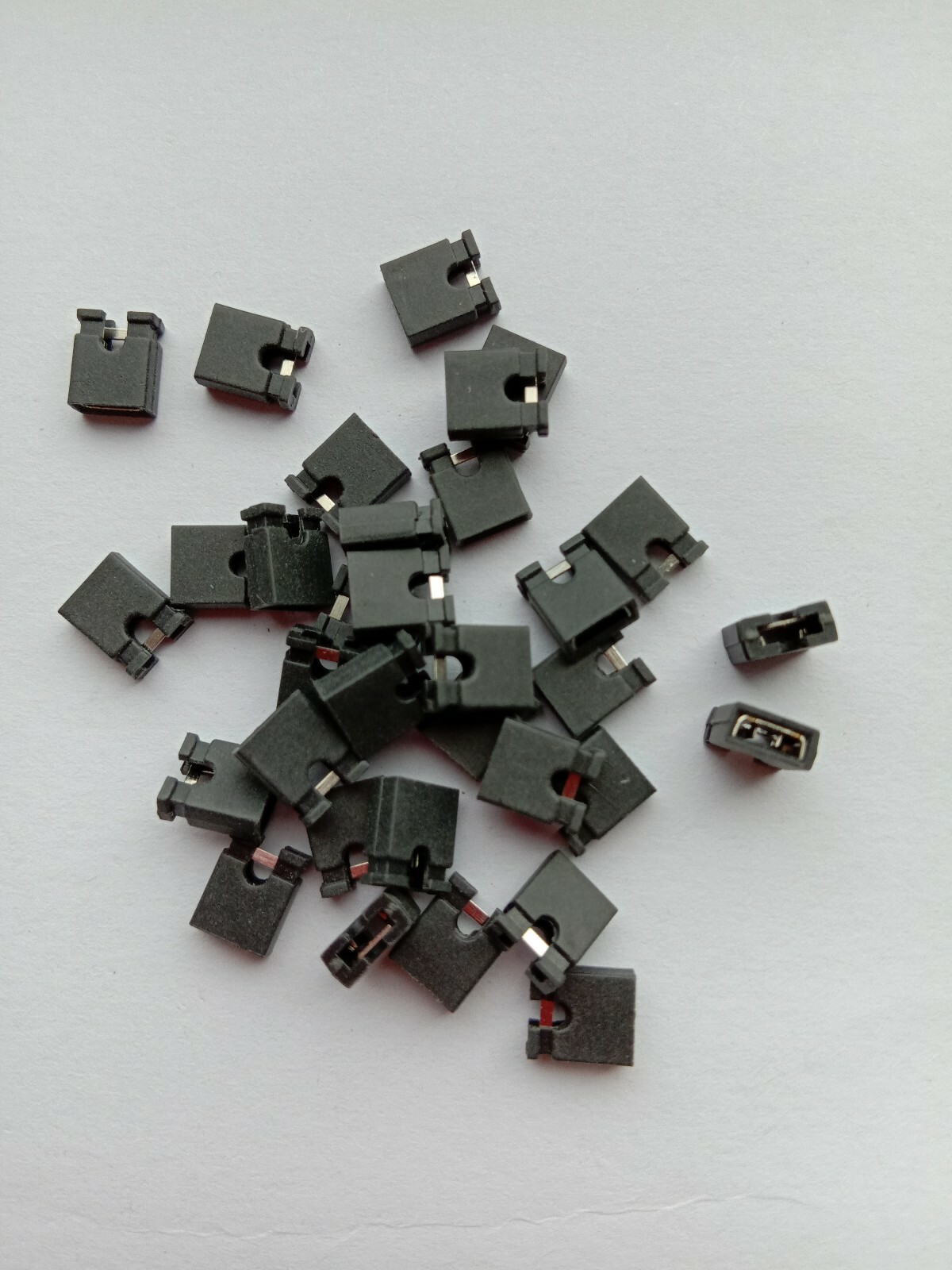 4000 pcs 2.54mm Mini Jumper Shorted Cap Black Standard Circuit Board ...