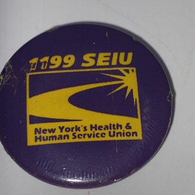 Vintage 1199 SEIU pin metal purple and Gold B4D | eBay