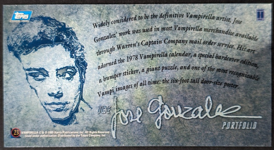 Vampirella 1995 Comic Superheroine Topps TALLBOY Card #23 (NM) | eBay