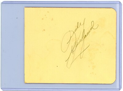 Judy Garland Signed Autographed Album Page BAS BECKETT LOA | eBay