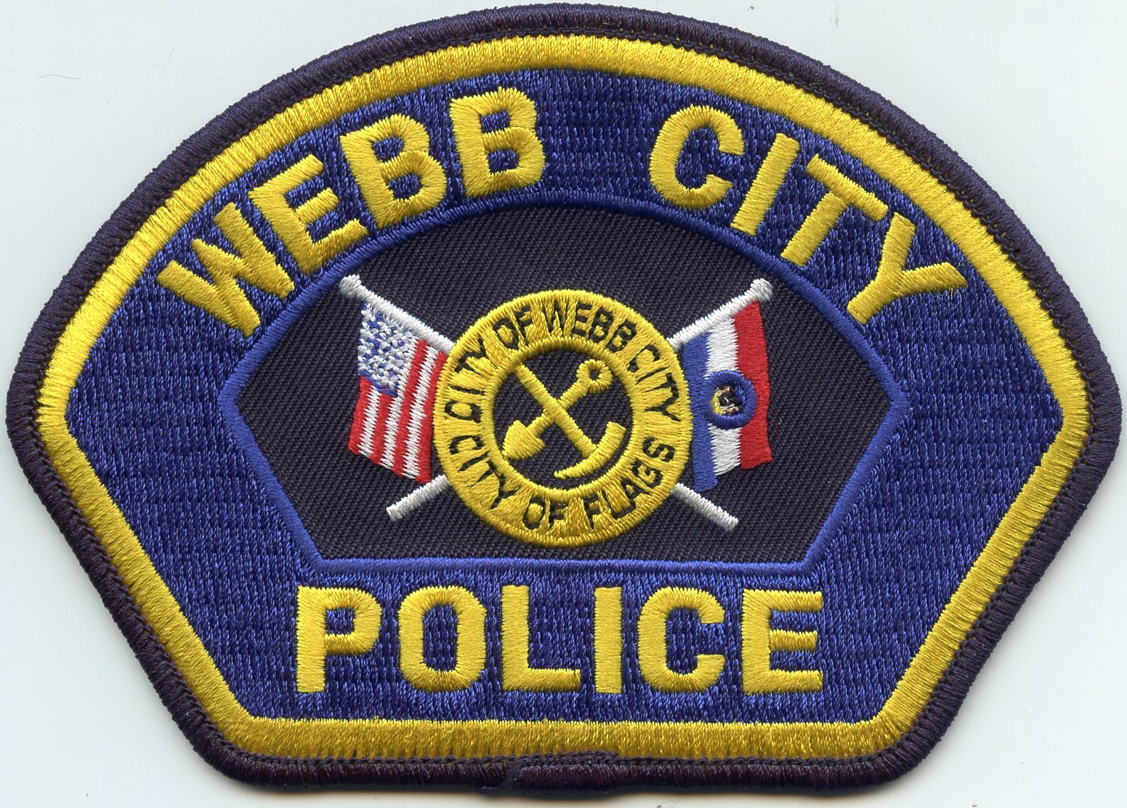 WEBB CITY MISSOURI MO City of Flags POLICE PATCH | eBay
