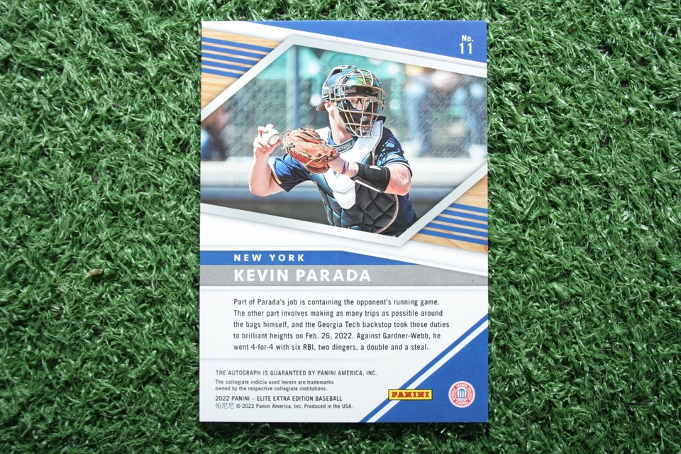 Kevin Parada 2022 Panini Elite Extra Edition Signatures #11 Auto | eBay