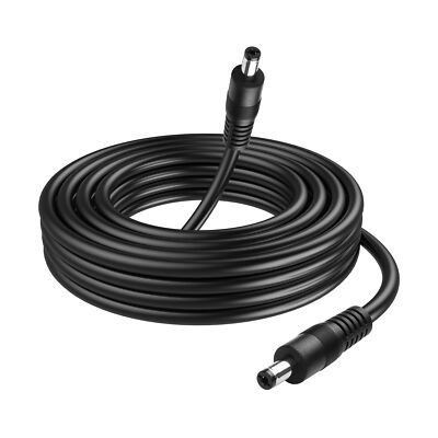 32.8FT DC 5521 Power Cable 18AWG DC 5.5MM x 2.1MM Male to Male Plug ...