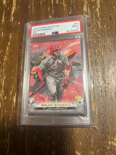2023 Topps Inception Nolan Gorman /75 PSA 9 St Louis Cardinals Baseball ...