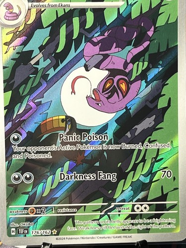 Arbok 176/162 Pokemon TCG Sv05: Temporal Forces Illustration Rare NM | eBay