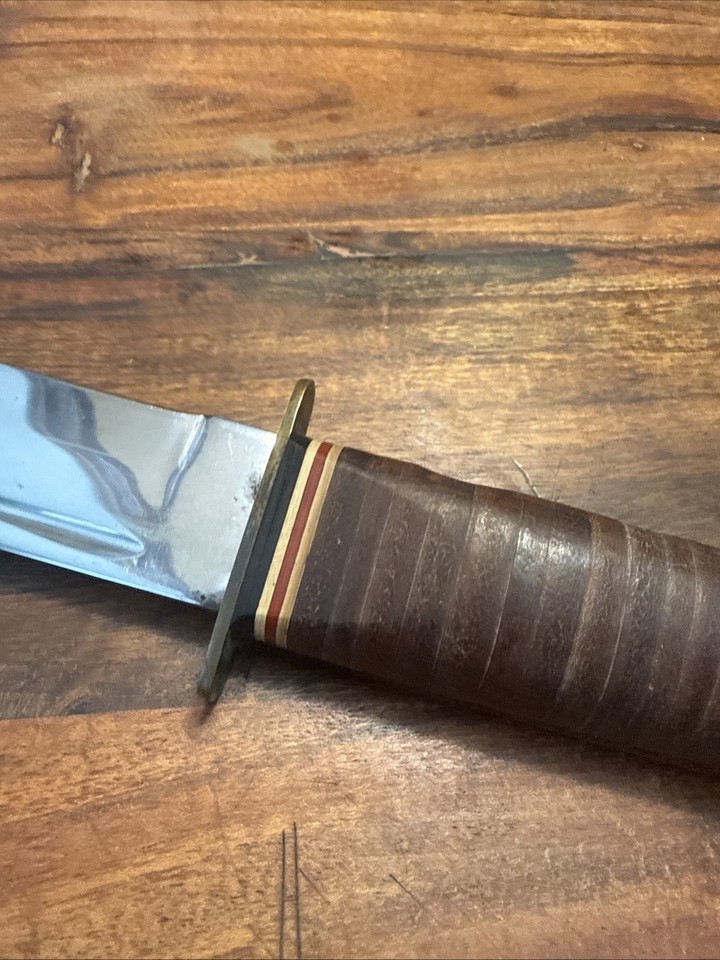 Vintage KA-BAR Knives Made in USA 11.25" 1207 Fixed Blade Fighting ...