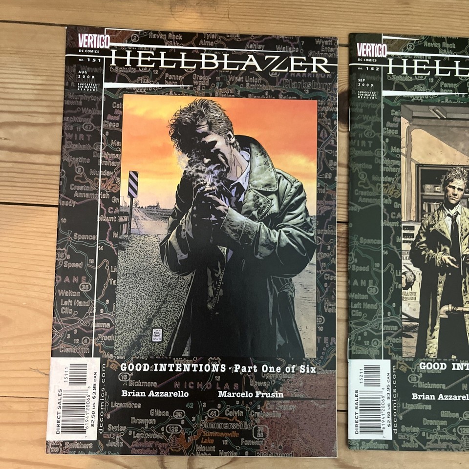 Hellblazer ‘Good Intentions’ #151,152,153,154,156 (2000-2001) Brian Azzarello | eBay UK