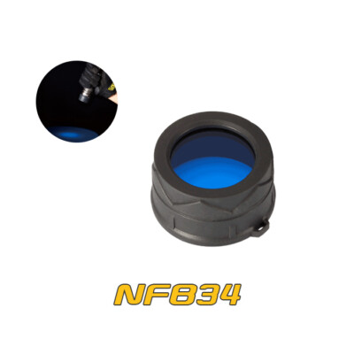 NiteCore NFB34 34mm Blue Lens Cap Filter Diffuser for MH25GTS EA45S ...