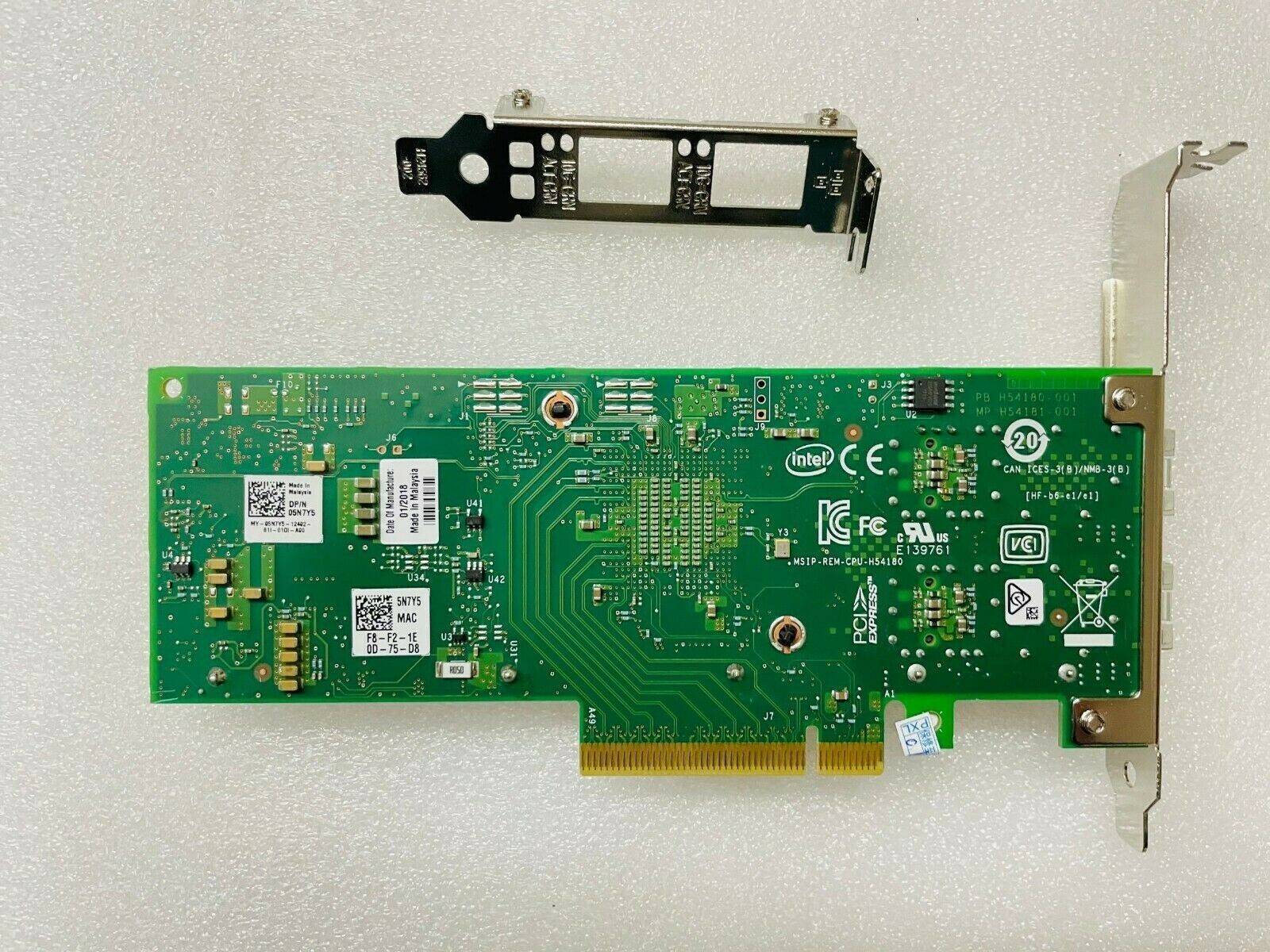Dell Intel X710-DA2 Dual Port 10Gb SFP+ Converged Network Adapter Card ...