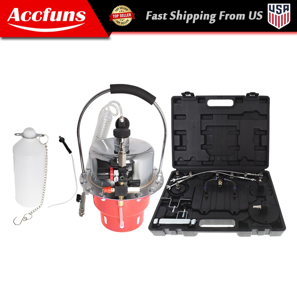 Pneumatic Air Pressure Brake Bleeder Kit Bleeding Clutch Systems Valve ...