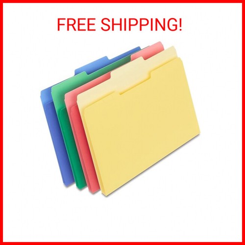 Staples 285130 Colored Top-Tab File Folders 3 Tab Assorted Colors ...