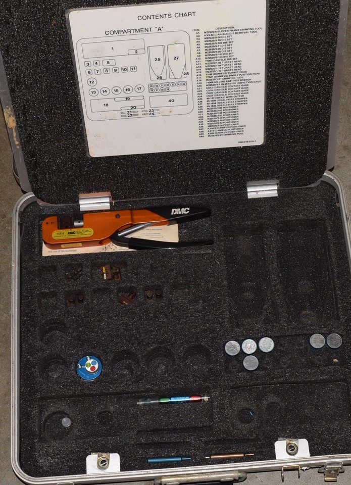 DANIELS DMC 216 MILITARY F16 FIGHTER JET ELECTRICAL CRIMP CONNECTOR ...