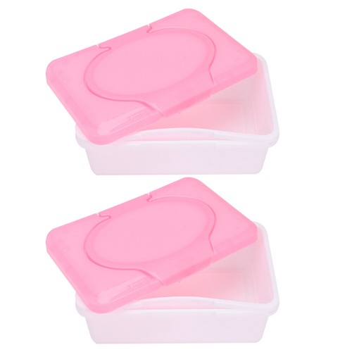2 Pcs Eco-friendly Wipes Box Baby Pink Tissue Holder for Bathroom | eBay