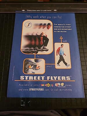 Street Flyers Sneakers Toys R US Vintage Print Ad 2000 8x11 Great To ...