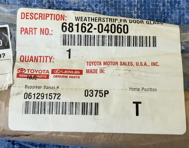 Genuine OEM Toyota Tacoma Belt Molding 68162-04060 for sale online | eBay