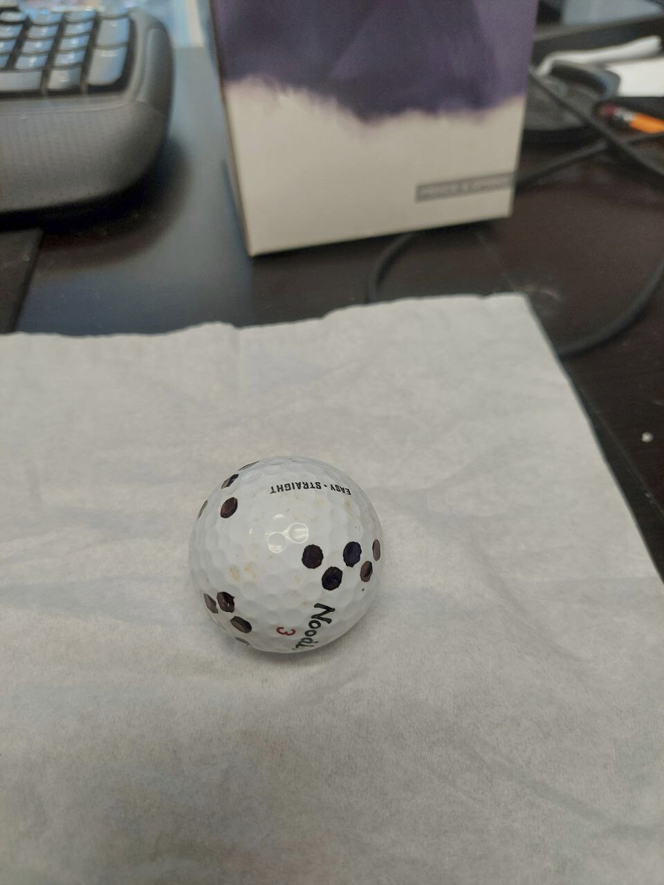 Rapsodo MLM2Pro RPT ball dot marking template. Includes clips for easy ...