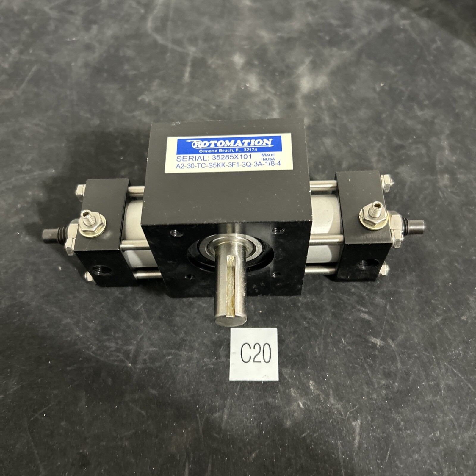 ROTOMATION A2-30-TC-S5KK-3F1-3Q-3A-1/8-4 ROTARY ACTUATOR NNB FAST ...