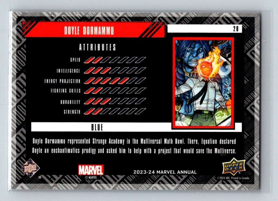 2023-24 Upper Deck Marvel Annual Blue Foil #20 Doyle Dormammu | eBay