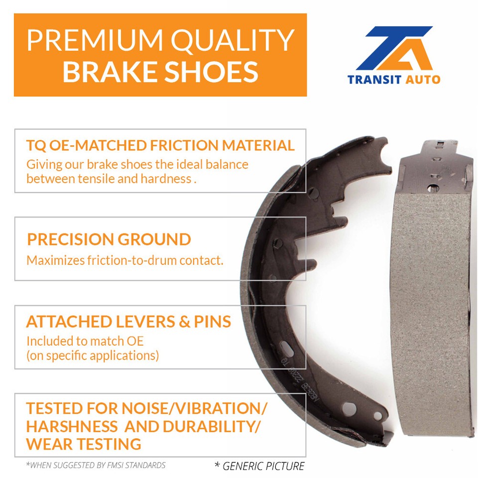 Rear Drum Brake Shoes With Hardware Kit For GMC Sierra 1500 Chevrolet ...
