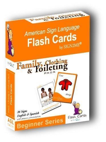 Beginner Ser.: Sign2Me ASL Flash Cards - Family, Clothing, and ...