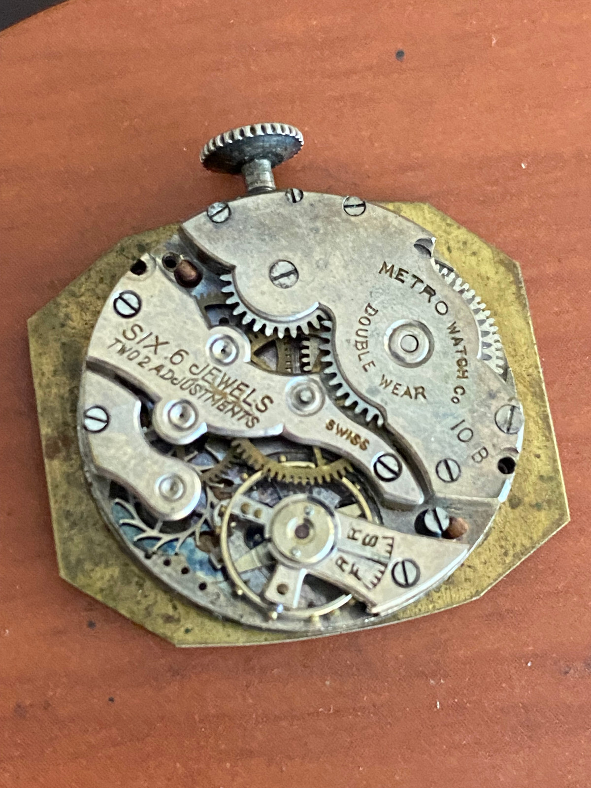 VINTAGE METRO WRIST WATCH MOVEMENT, 10B, GOOD BALANCE & MAIN, SETTING ...