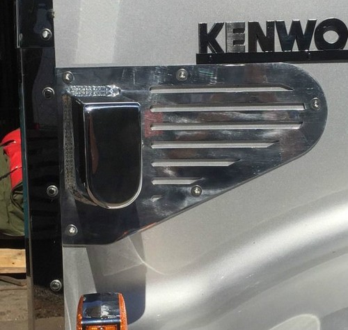 Polished Aluminium Spotlight Bonnet Mounts to suit Most Kenworth Trucks ...