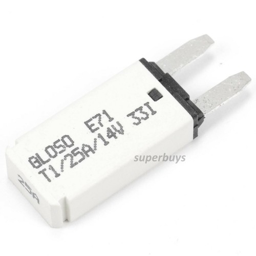 1pc 25A Mini Blade Fuse Auto Reset Circuit Breaker Bus Vehicle Assorted ...