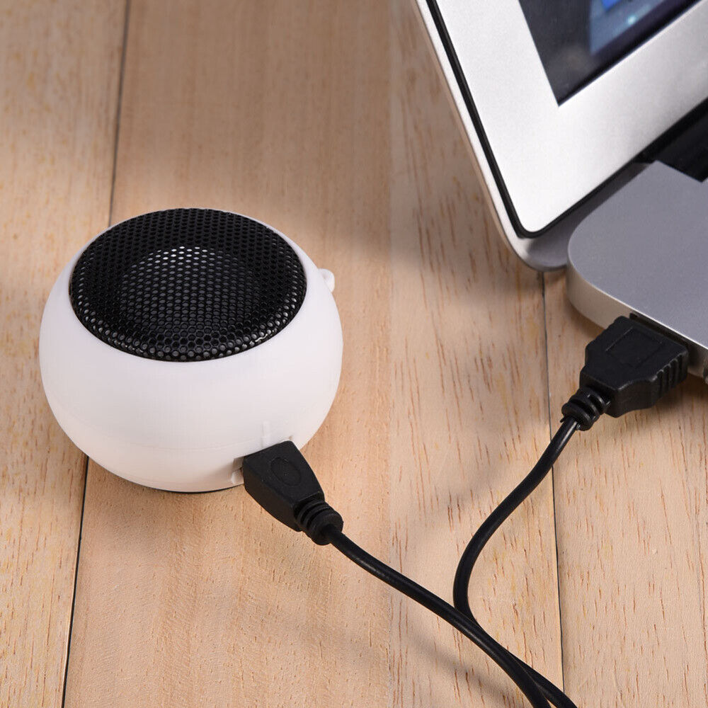 Portable Stereo Mini Speaker 3.5mm Jack Plug In For Laptop Tablet Phone ...