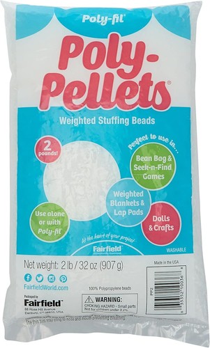 Fairfield Poly-Fil Poly-Pellets, Premium Polyester Weighted Stuffing ...