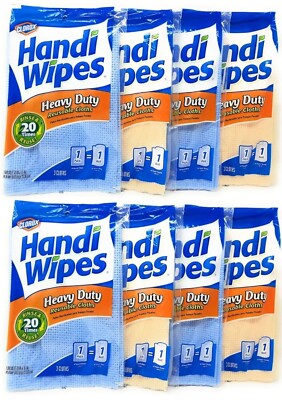Handi Wipes Heavy Duty Reusable handy Cloths, Color May Vary 3 Count (8 ...