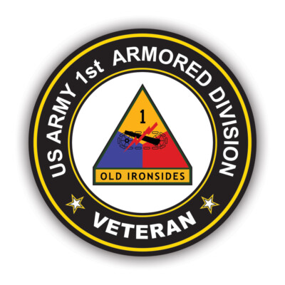 1st Armored Division Veteran Sticker Decal - Weatherproof - old ...
