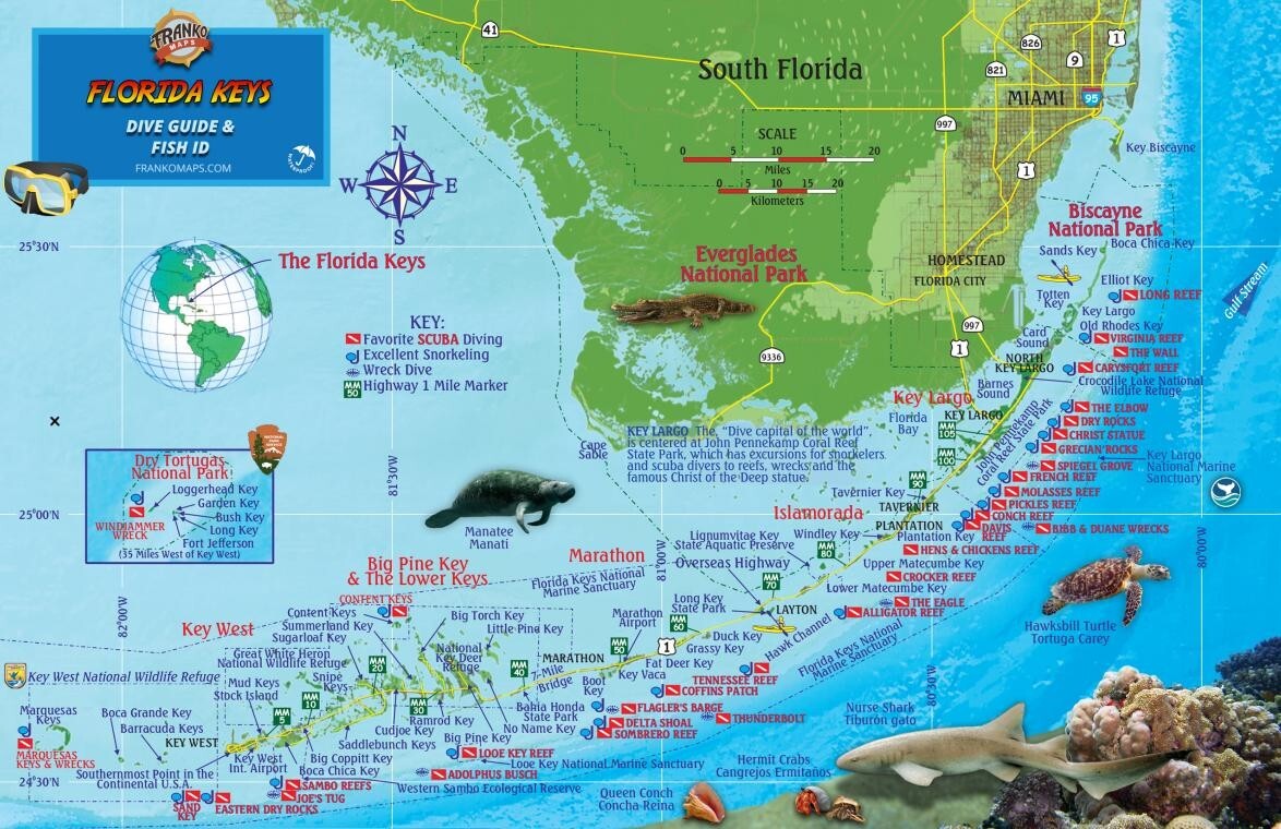 Map Of The Keys Of Florida