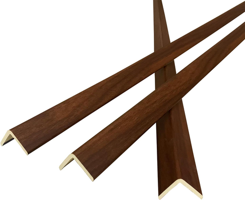 Wall Corner Protector 3PCS 45" Corner Molding Trim Walnut Wood Grain ...