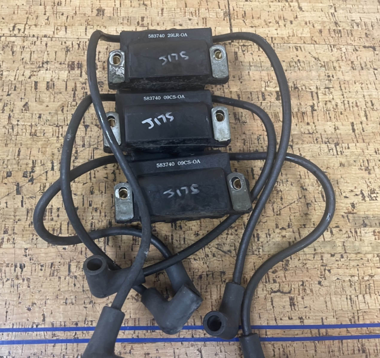 6 MONTH WARRANTY 583740 0583740 Johnson Evinrude Ignition Coil (LOT OF ...