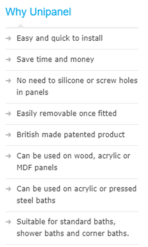 3 Piece Universal Bath Panel DIY Fixing Kit - Easily Fix and Remove ...