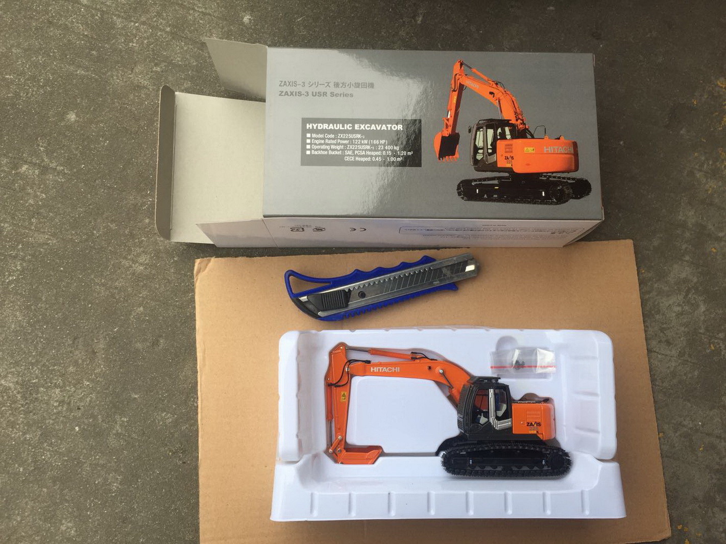 1/50 Hitachi ZAXIS 225 USRK Hydraulic Excavator Metal Tracks Diecast ...