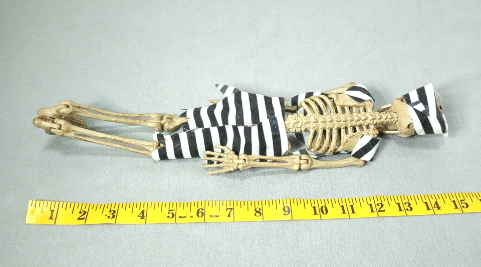 Skeleton Prisoner 15" Halloween Prop Hanging Decor Full Body Joint ...