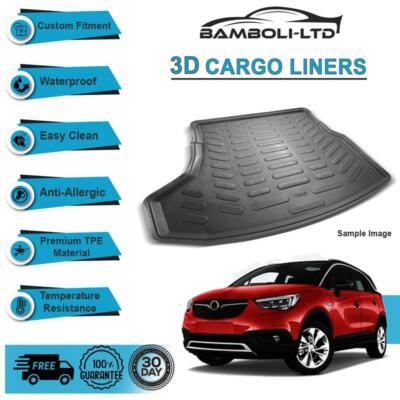 3D CARGO LINER BOOT LINER REAR TRUNK MAT FOR Opel Crossland 2015-UP ...