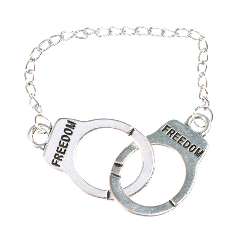 Dollhouse Miniature Simulation Handcuffs Toy Hand Cuffs Dollhouse Deco ...