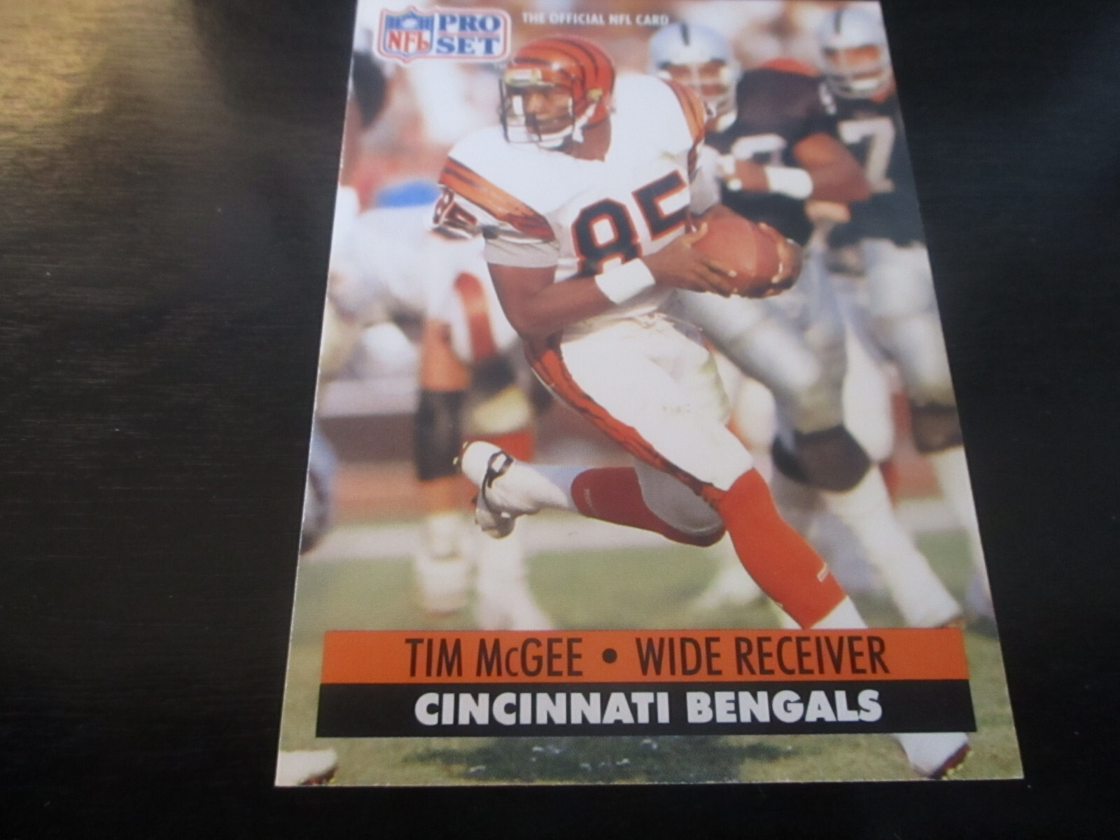 tim mcgee (cincinnati bengals - wr) 1991 pro set CARD #115 mint ...